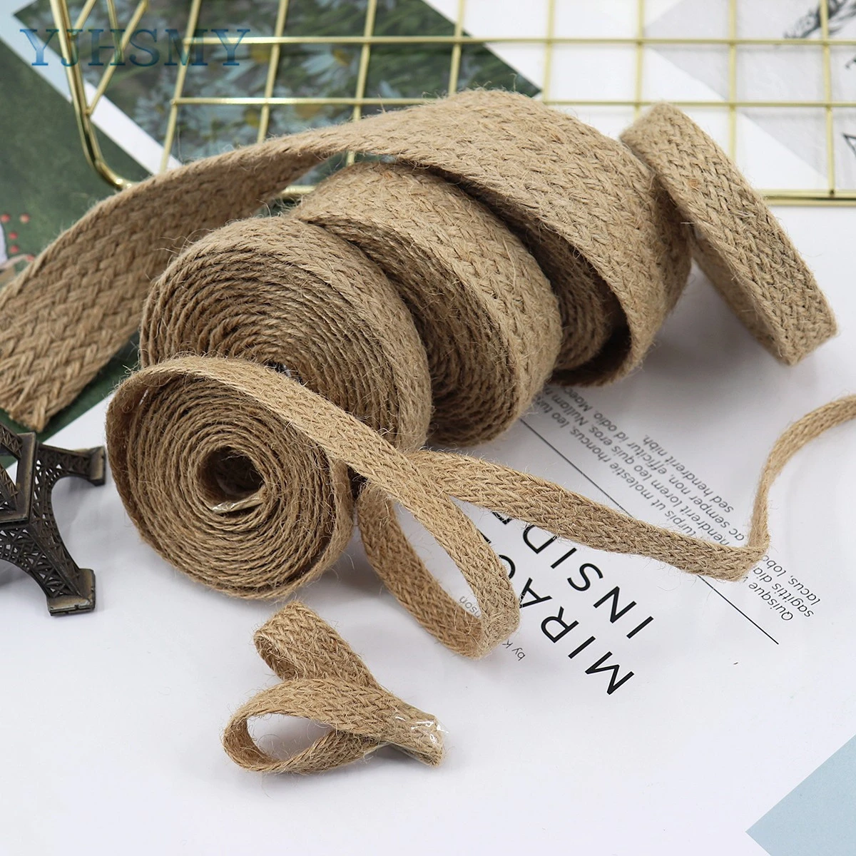 Jute Craft Fabric Ribbons | Burlap Fabric Crafts | Natural Jute Ribbon ...