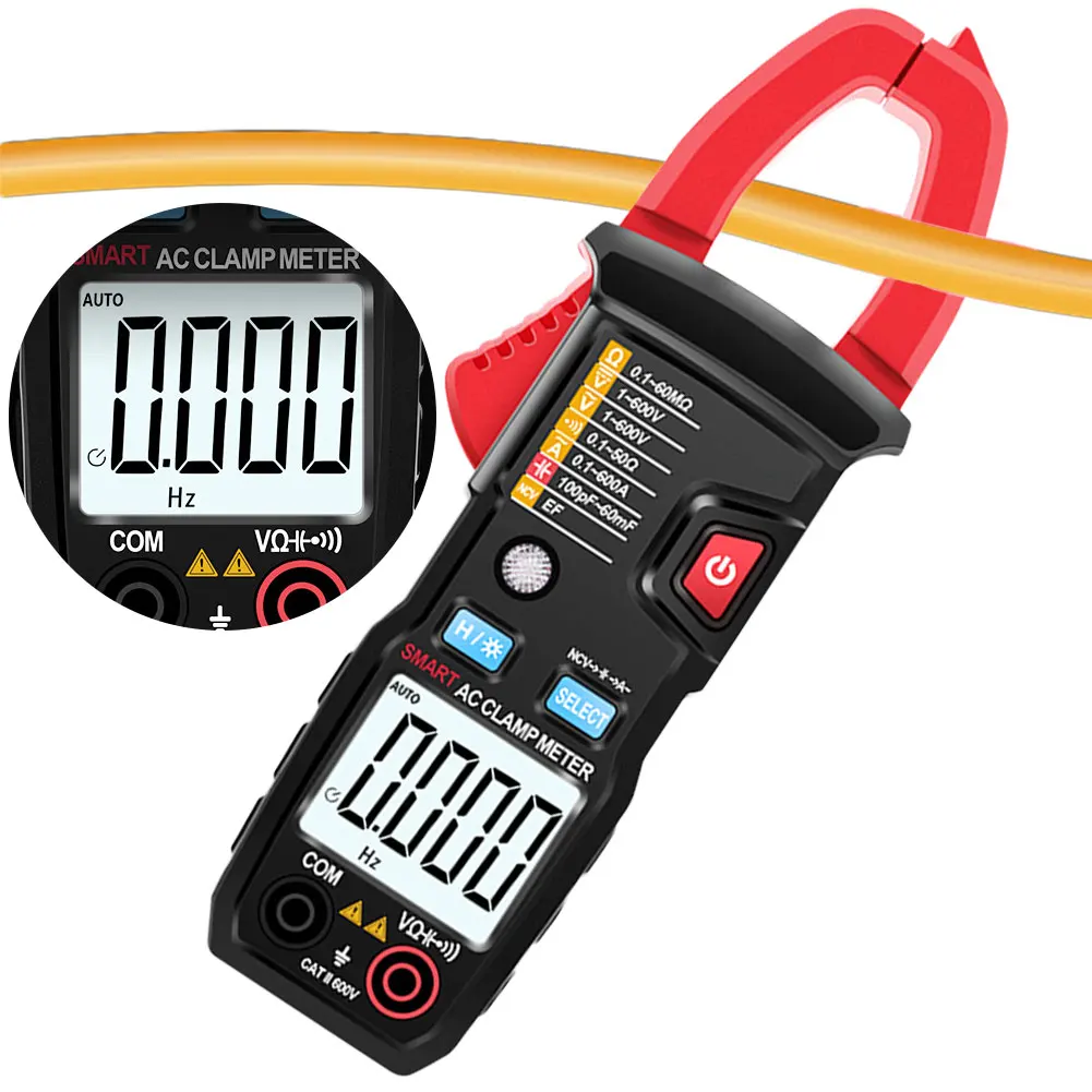 Digital-Multimeter-Capacitance-Ohm-Diode-Tester-1999-Counts-Clamp-Meter ...