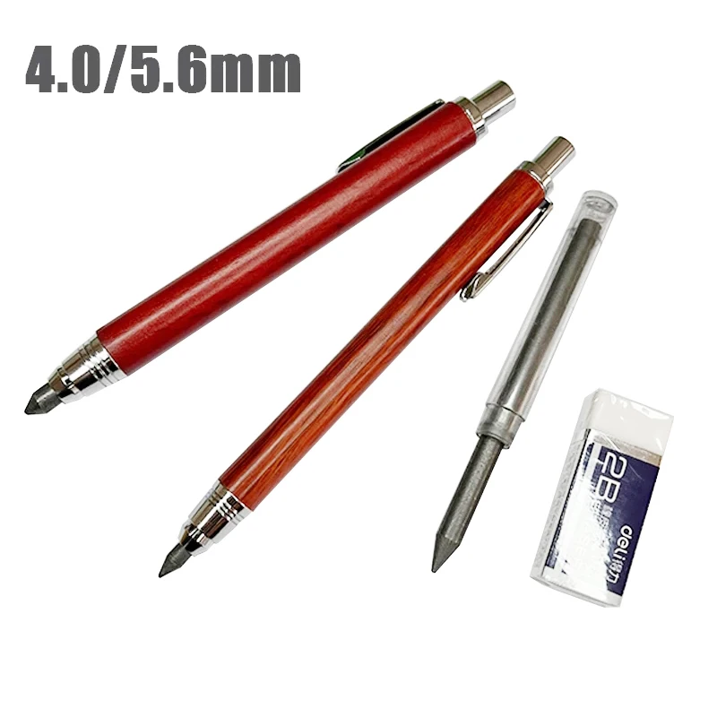 4.0mm 5.6mm Wooden Art Drawing Pencil 2b 4b 6b 8b Lead Students ...