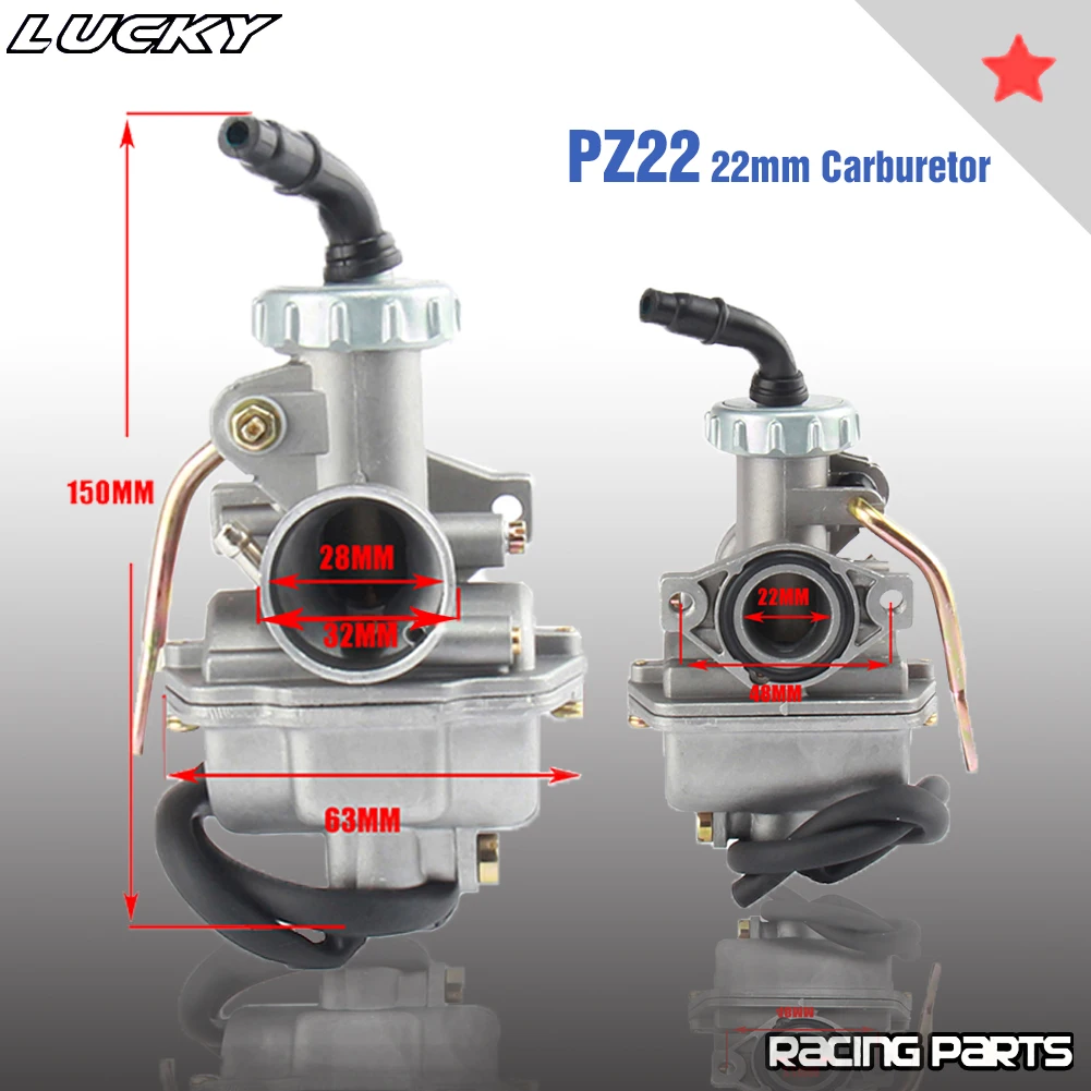 PZ22-Alum-nio-Motocicleta-Carburador-Fit-Kazuma-ATV-Quad-Go-Karts ...