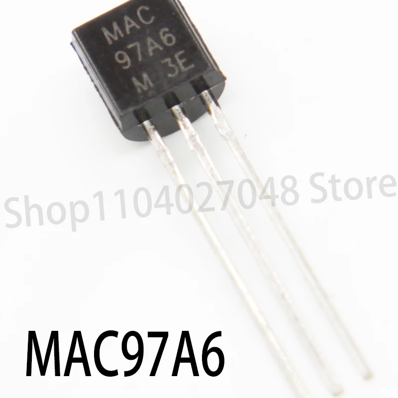 10PCS Brand new MAC97A6 Bidirectional Thyristor 0.6A/400V TO92 ...