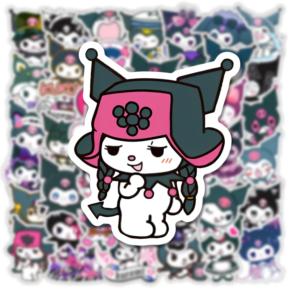 10-30-50PCS-Funny-Kuromi-Stickers-Graffiti-PVC-Decals-Decoration-Toys ...