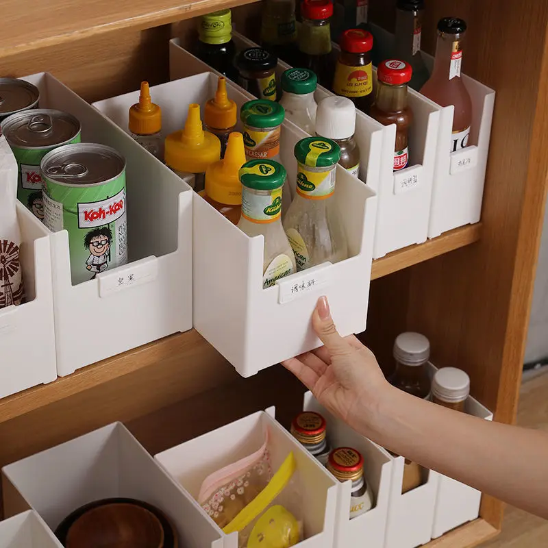Kitchen-Storage-Plastic-Box-Drawer-Cabinet-Cupboard-Tableware-Spice ...