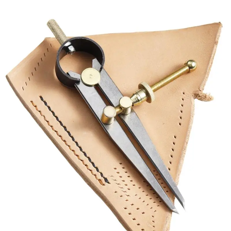 1Pc Adjustable Compass Gauge for Leathercraft – Wing Divider Scratch ...