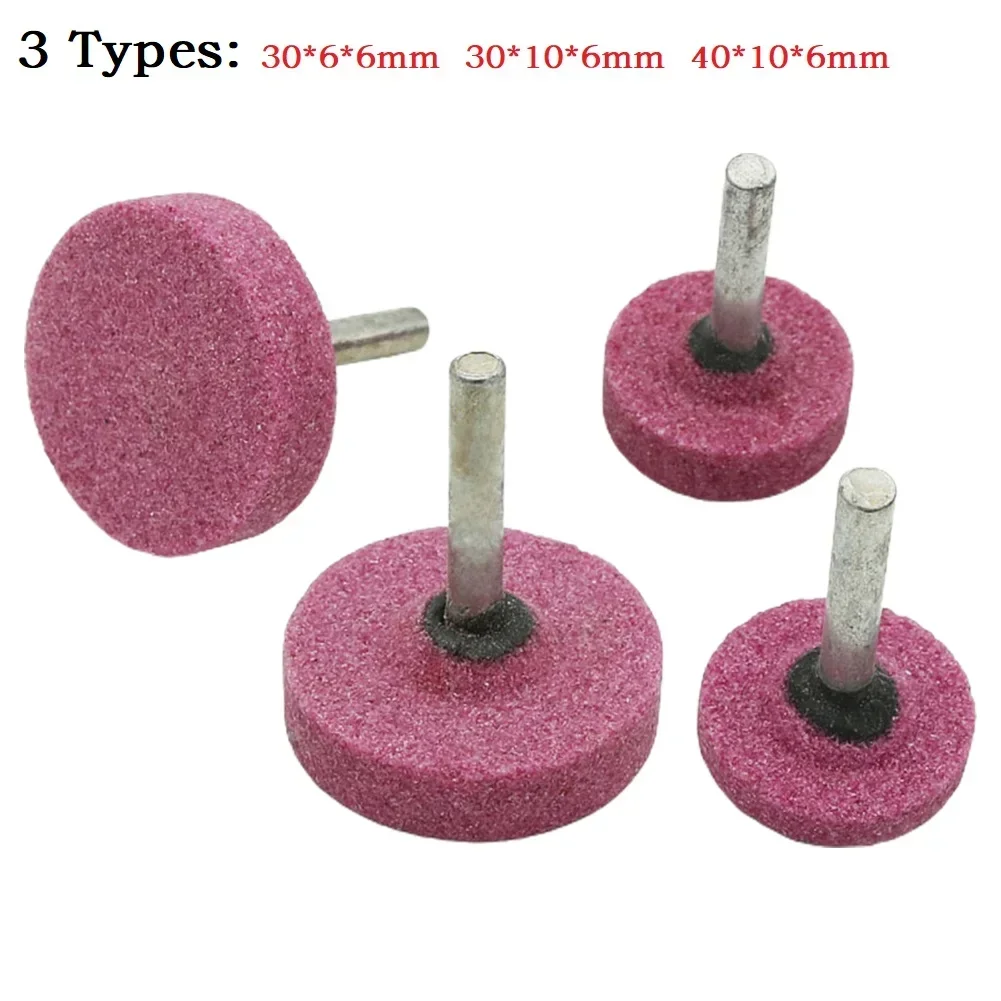 5pcs-6mm-Shank-Polishing-Head-Wheel-Head-Abrasive-Mounted-Stone-Flat ...