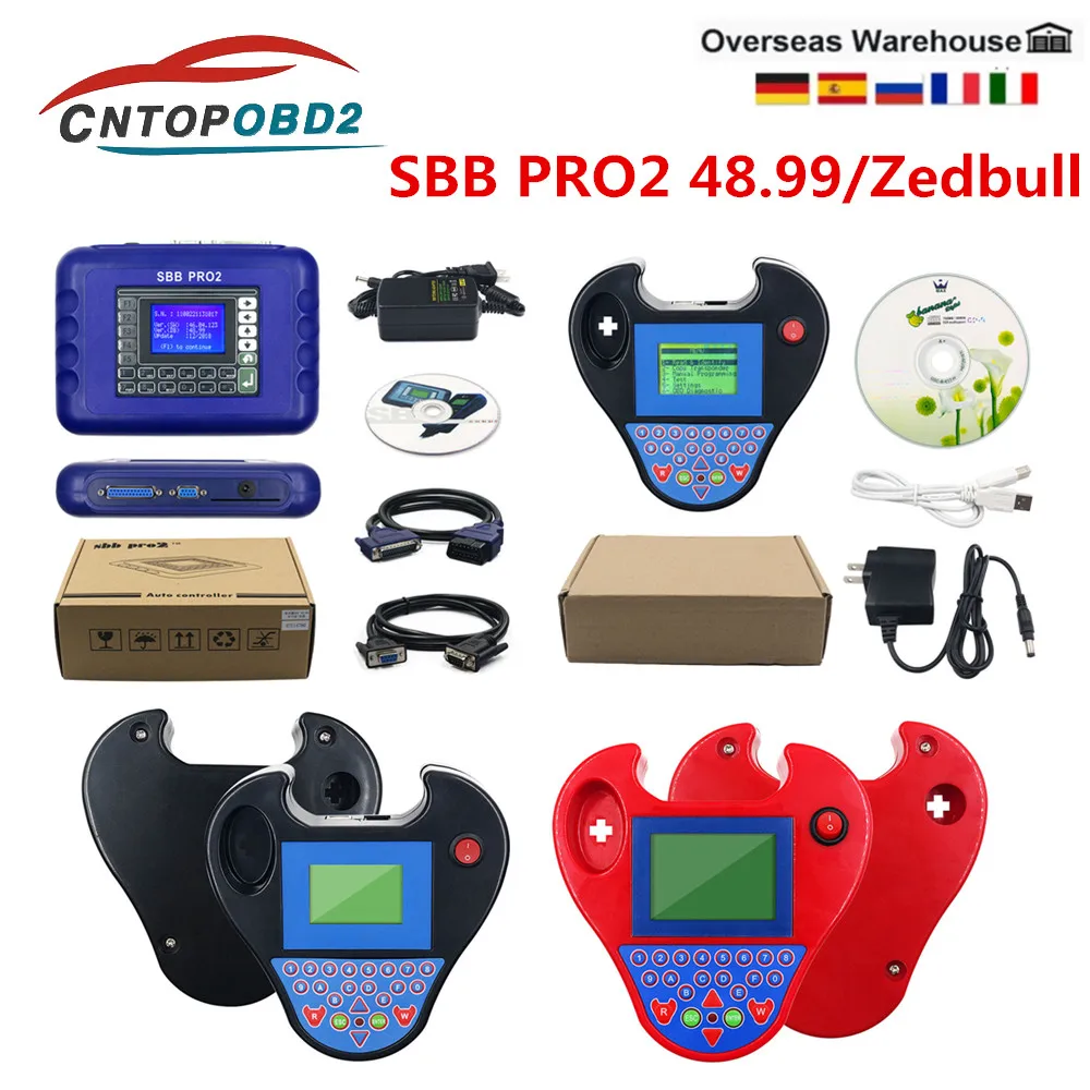 Newest Smart Mini Zed Bull SBB PRO2 V48.99 Key Programmer Smart zed bull V508 Auto Key ...