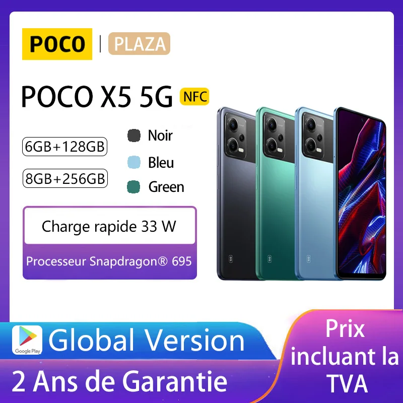 POCO-X5-5G-versi-n-Global-Smartphone-con-NFC-128-GB-256GB-6-67-pulgadas ...