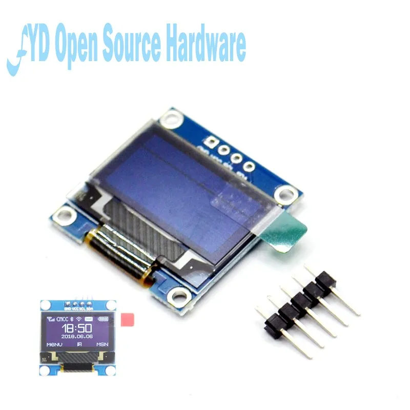 128x64 OLED LCD LED 디스플레이 모듈, 블루, 화이트, 옐로우, 블루 컬러, 라즈베리 파이 아두이노 0.96 ...