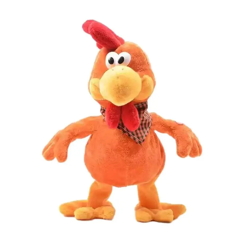 Funny-Crazy-Cock-Electric-Plush-Toy-Stuffed-Rooster-Singing-Walking ...