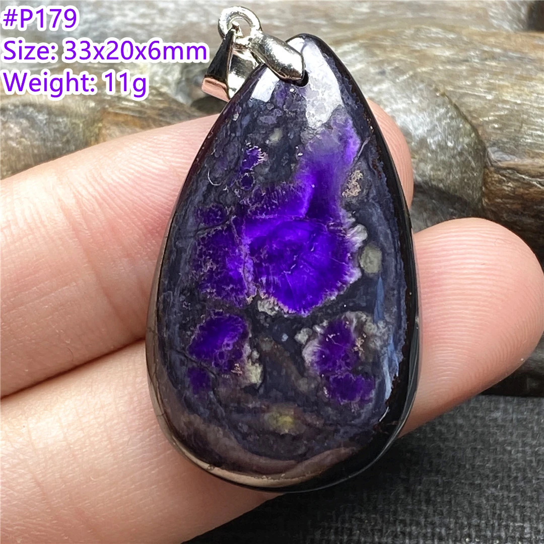 Top Natural Royal Blue Sugilite Pendant For Women Man Crystal 33x20x6mm ...