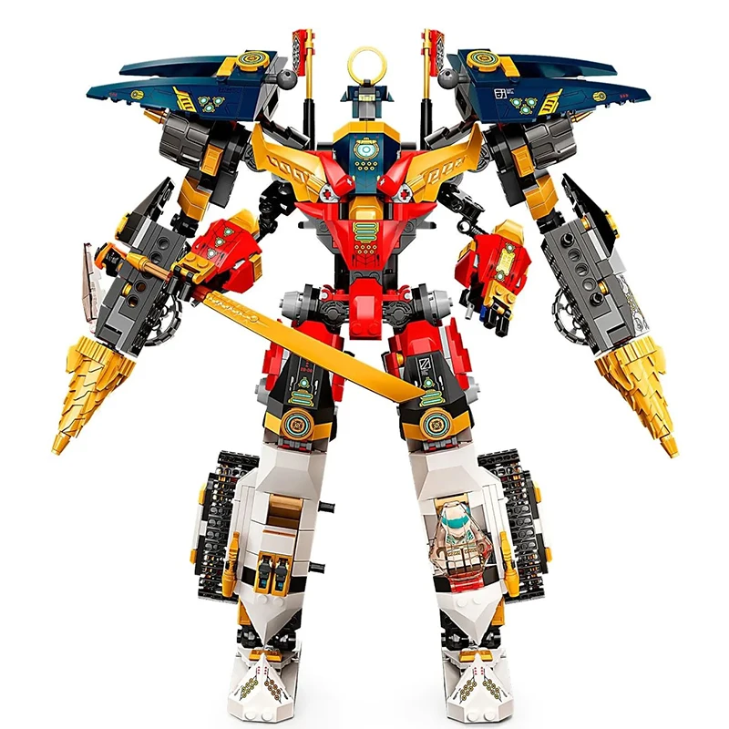 1148pcs-Ninja-Series-4in1-Ultra-Combo-Mech-Building-Blocks-Titan-Robot ...