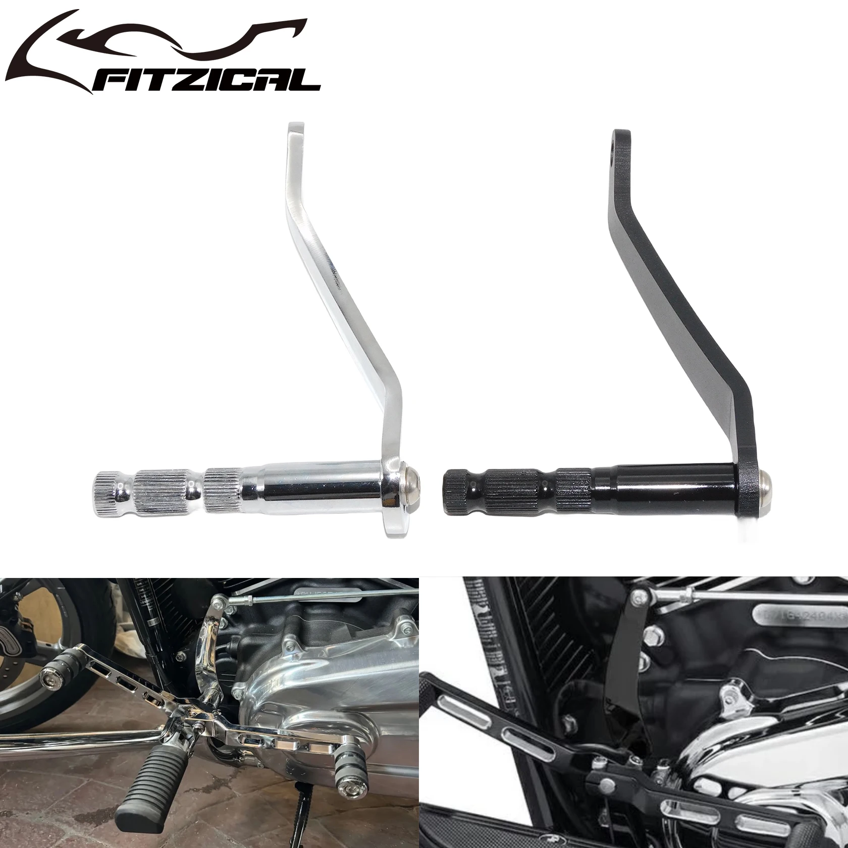 Motorcycle-Gear-Extended-Shifter-Shaft-Rod-Lever-Arm-For-Harley-Softail-Slim-FLSL-Sport-Glide ...