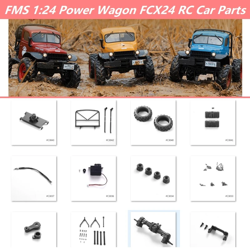 Rc Fms Power Wagon Fcx24 | Fms Power Wagon Parts | Rc Car Spare Parts ...