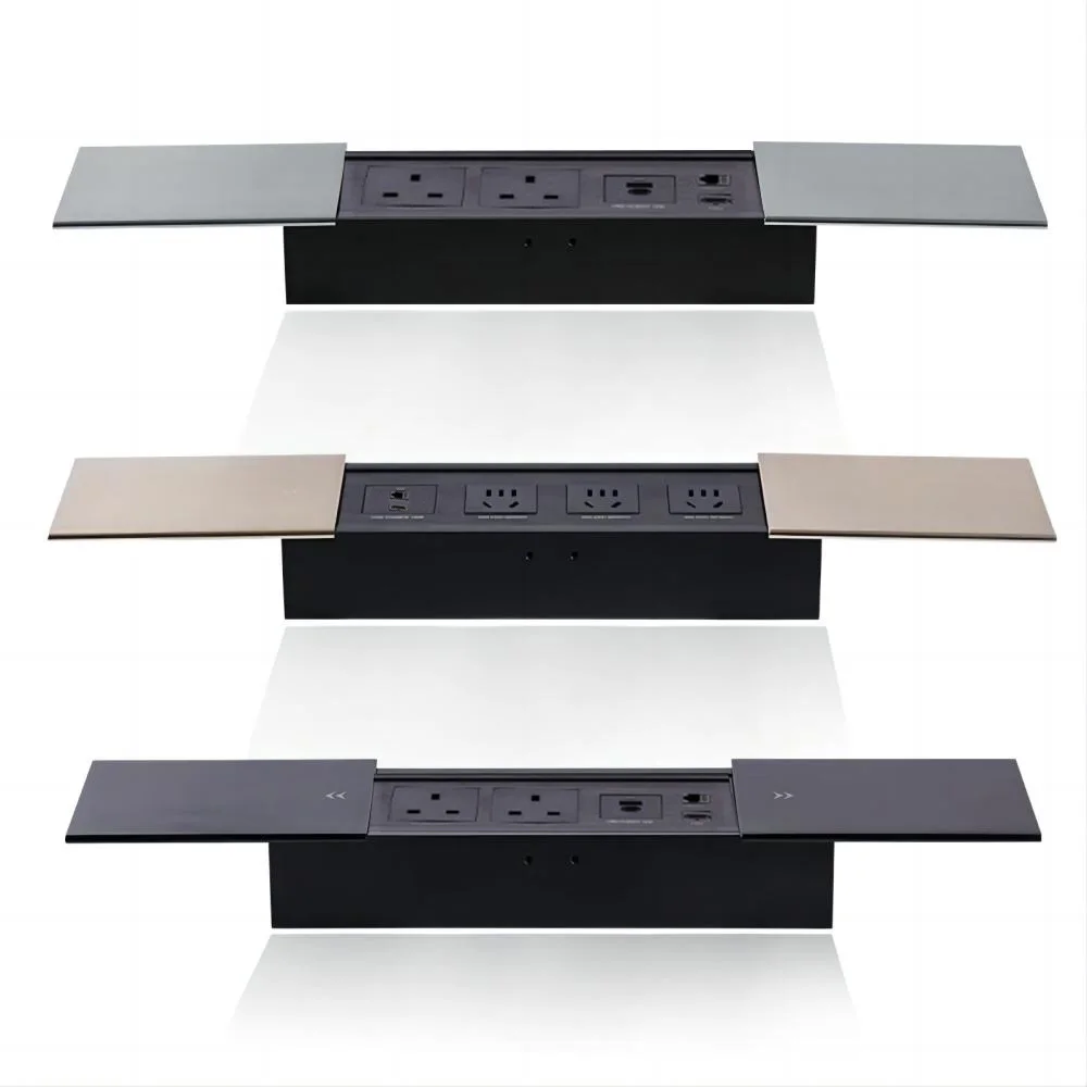 MANLEIKE-Table-Hidden-Socket-Embeded-Sliding-Cover-Hidden-Outlet-Office-Conference-Desktop ...