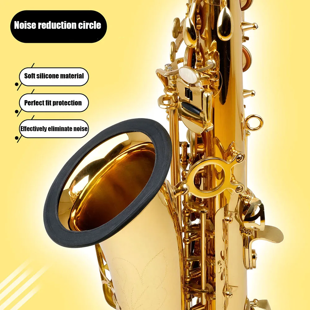 Saxophone Silicone Muffler Ring Bell Mouth Protective Cover Saxophone ...