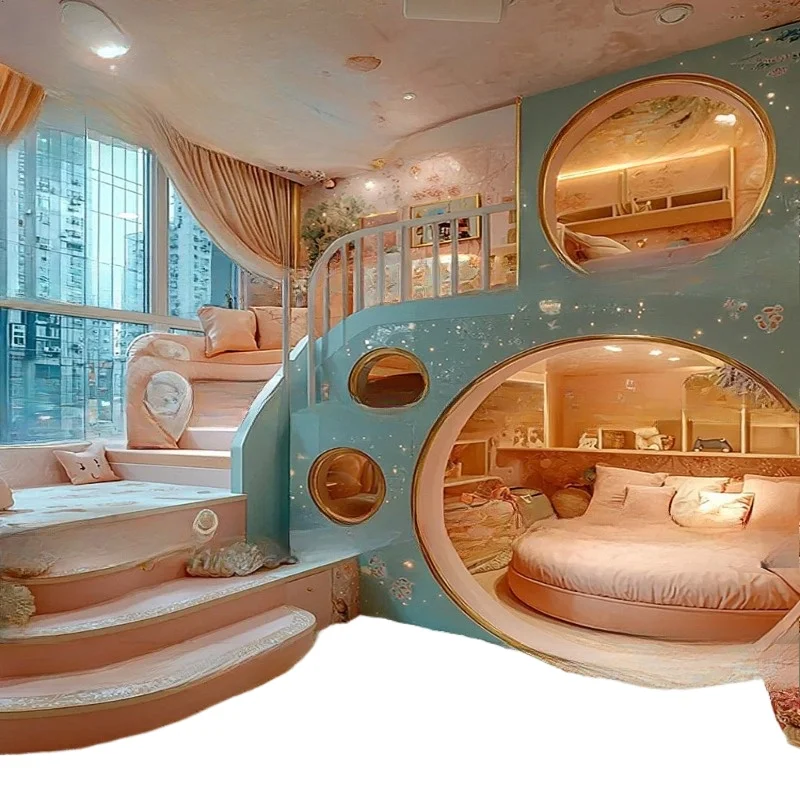 sky tree house upper and lower b ed rotating staircase second floor ...