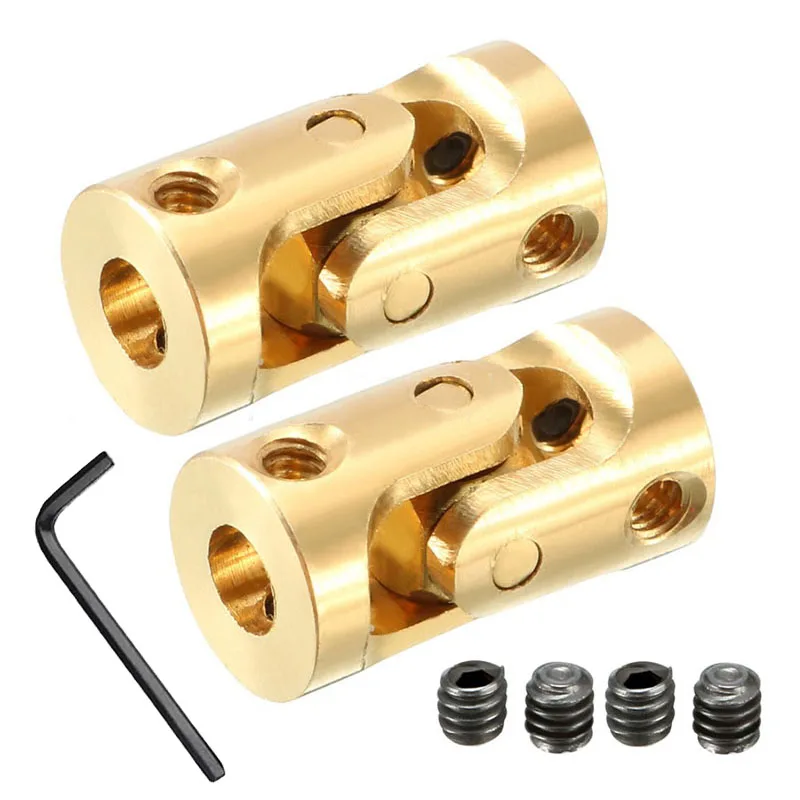5-1Pcs-3mm-Mini-Coupling-Brass-Universal-Joint-Rc-Boat-Car-Metal-Cardan ...