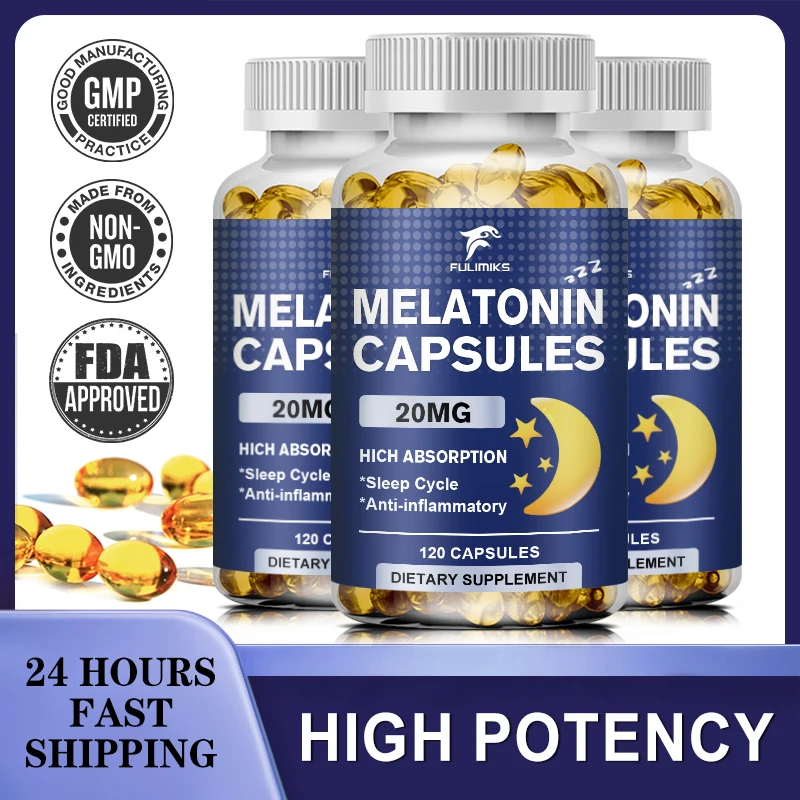 Melatonin-Capsules-Fast-Dissolve-Chewable-Sleep-Supplement-with-Vitamin ...