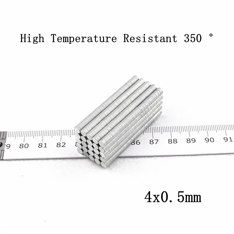 10-100PCS-Samarium-Cobalt-High-Temperature-Magnet-4-0-5-mm-Strong-Disc ...