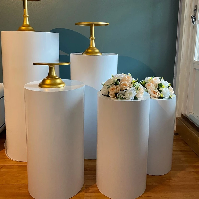 Cylinder Pedestal Stands Parties | Round Cylinder Pedestal Display ...