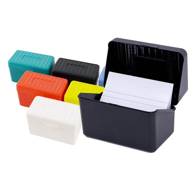 Plastic Index Card Box