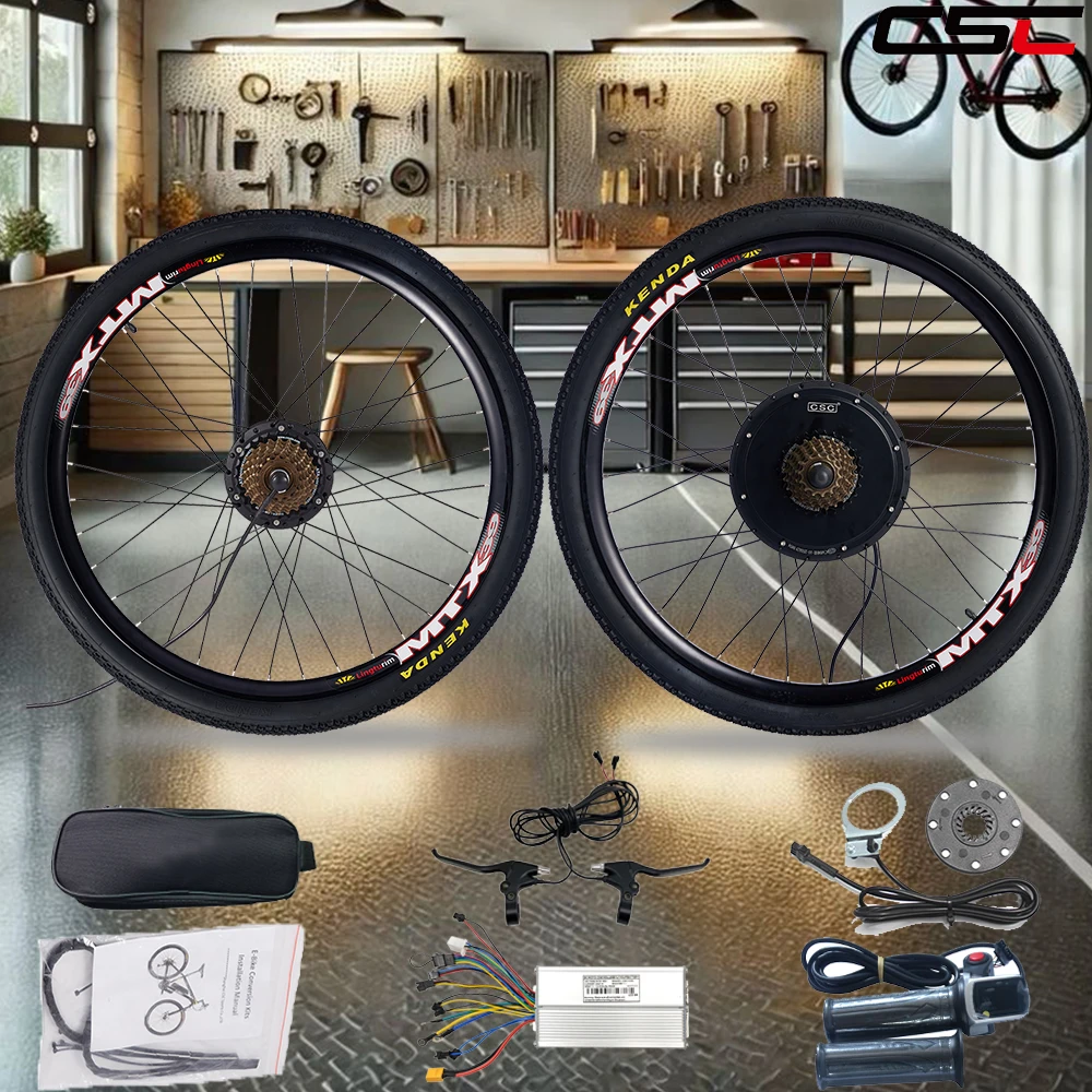 CSC Electric bike Conversion Kit 36V 250W-500W Bike Wheel kit 48V 1000W ...