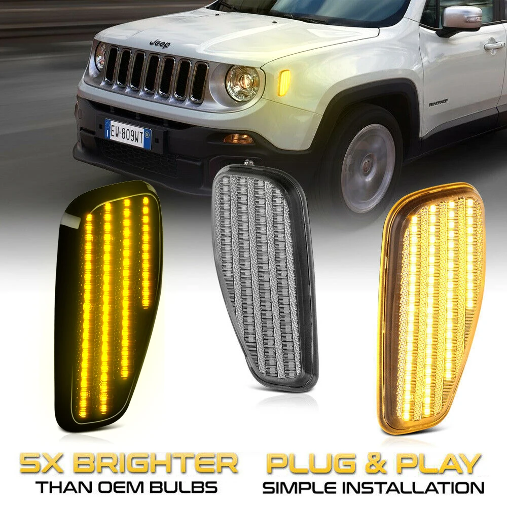 Luz-Led-de-posici-n-lateral-delantera-para-Jeep-Renegade-BU-l-mparas-de ...