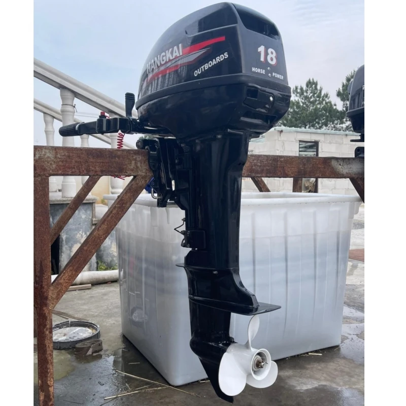 Hangkai-Water Cooled Gas Motor with Accessories, 2-Stroke 18HP Boat ...