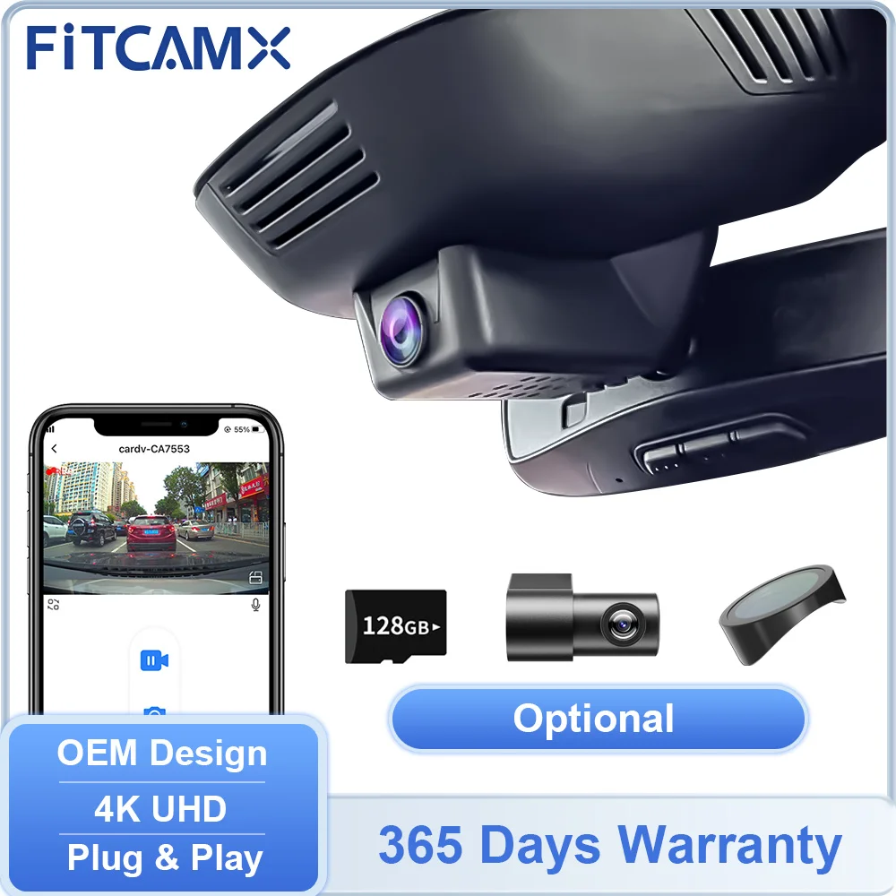 4K UHD Car DVR for Volvo S60 V60 C40 EC40 EX30 EX40 & Polestar 2 ...