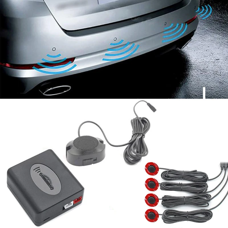 Automobile Parking Sensor Kit Car Parktronic Reverse Backup Radar Sound ...