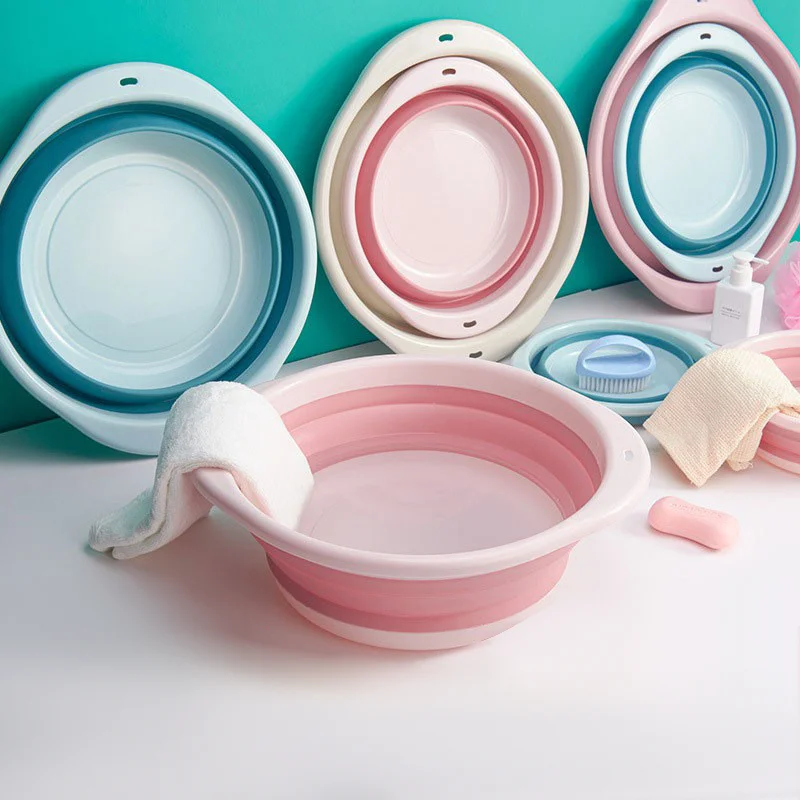 Portable-Foldable-Laundry-Basin-Plastic-Travel-Folding-Wash-Basin-Safe ...