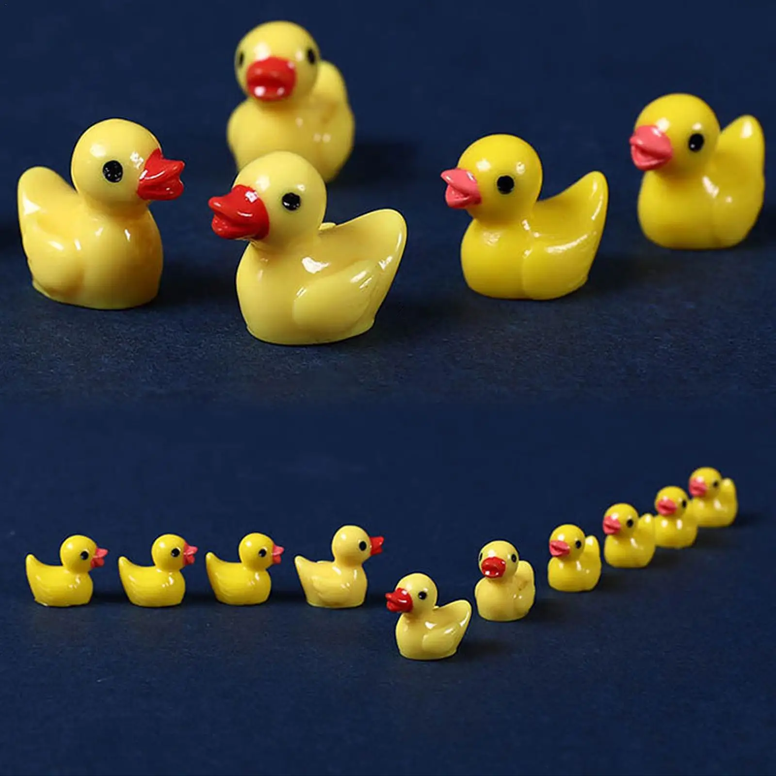 100-200-PCS-Mini-Resin-Ducks-Ornament-Yellow-Tiny-Duckies-Miniature ...