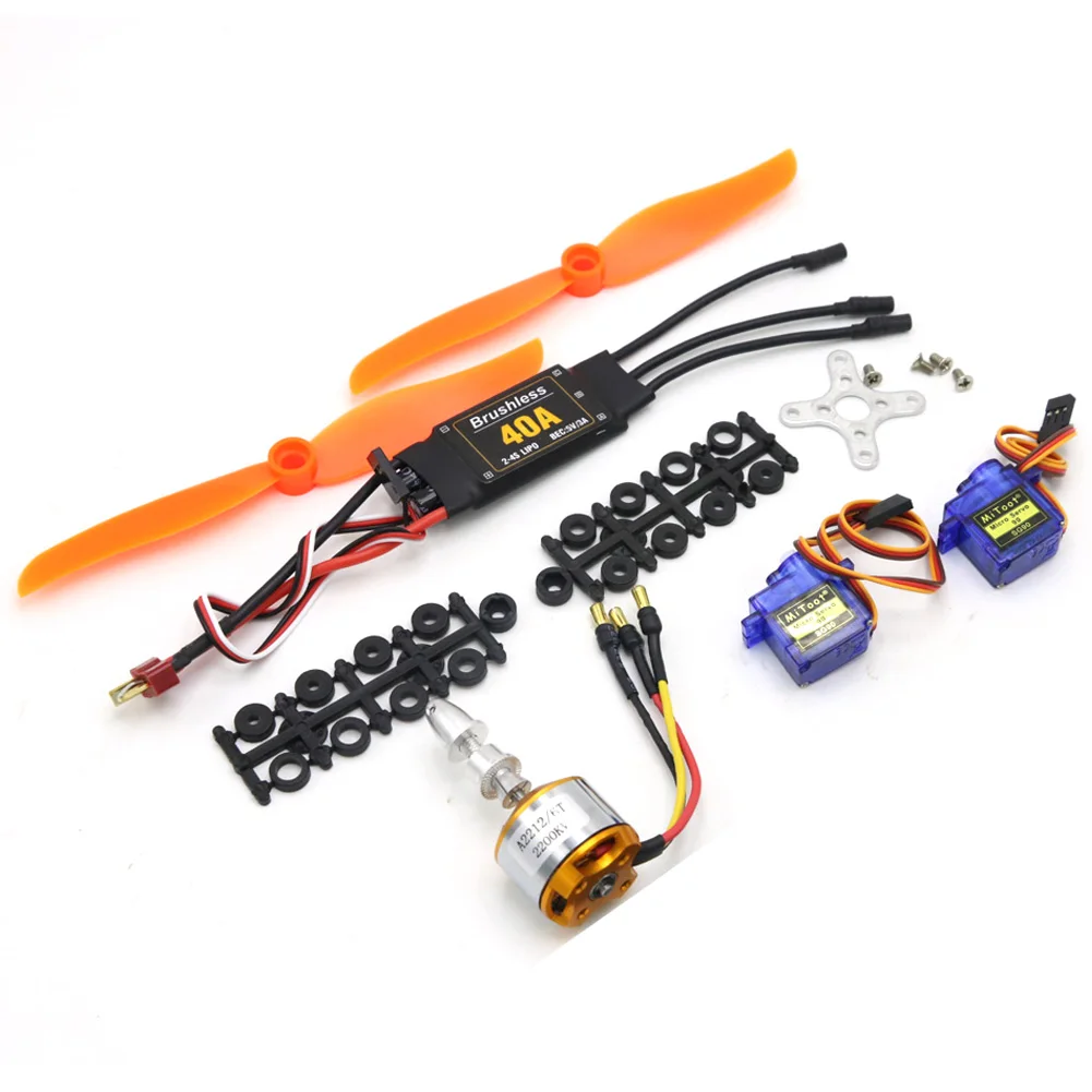 A2212 2212 2200KV Brushless Motor 30A ESC / XXD 40A ESC SG90 Servo 6035 Prop for RC Fixed Wing ...