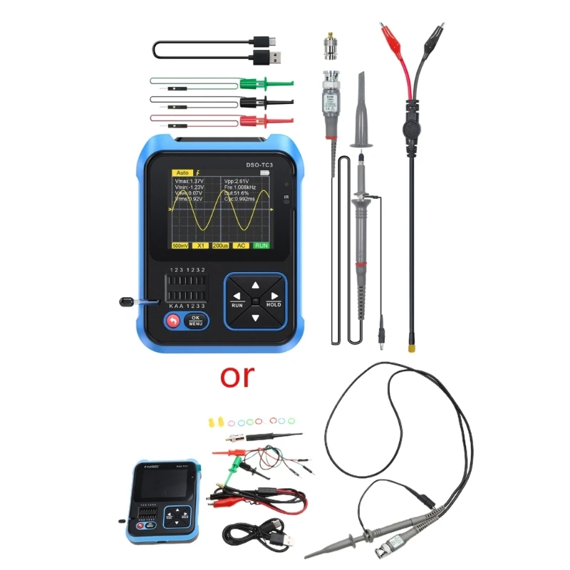 Portable Transistor Tester DDS- Signal Generator & Digital Oscilloscope ...