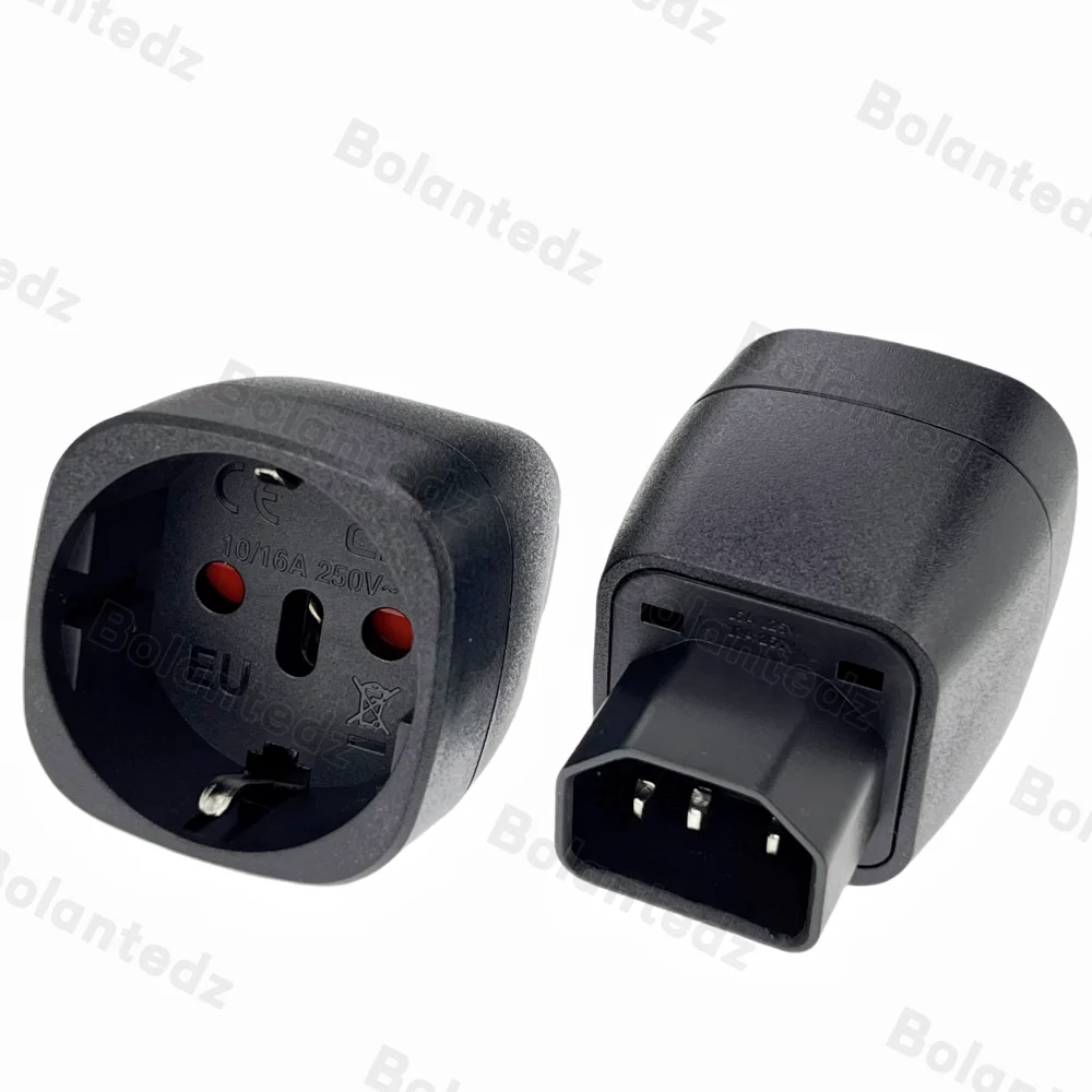 Bolantedz Euro auf C14 3-poliger Steckeradapter 10 A 250 V EU ...