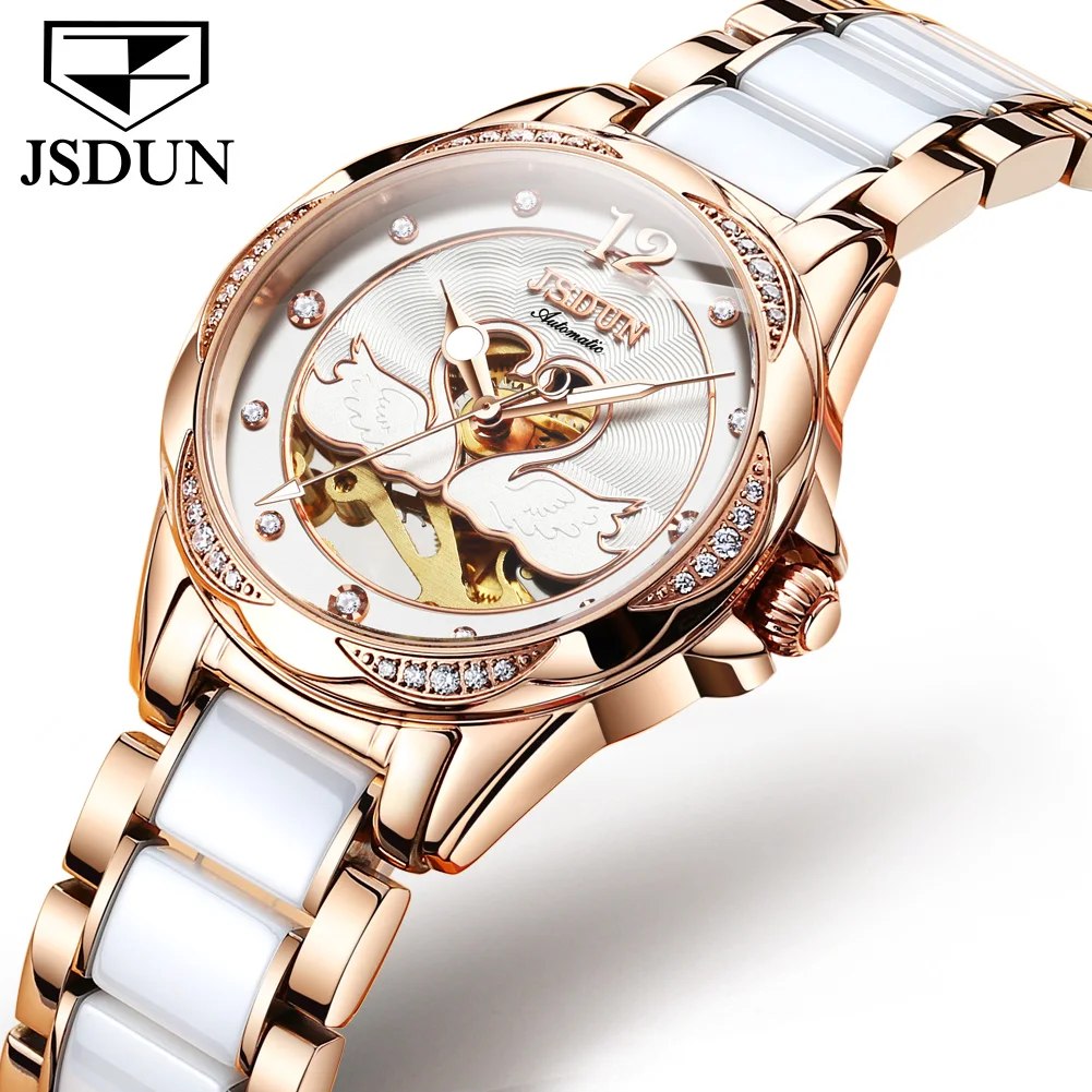 Automatic Mechanical Watch Women | Stainless Steel Women's Watch ...