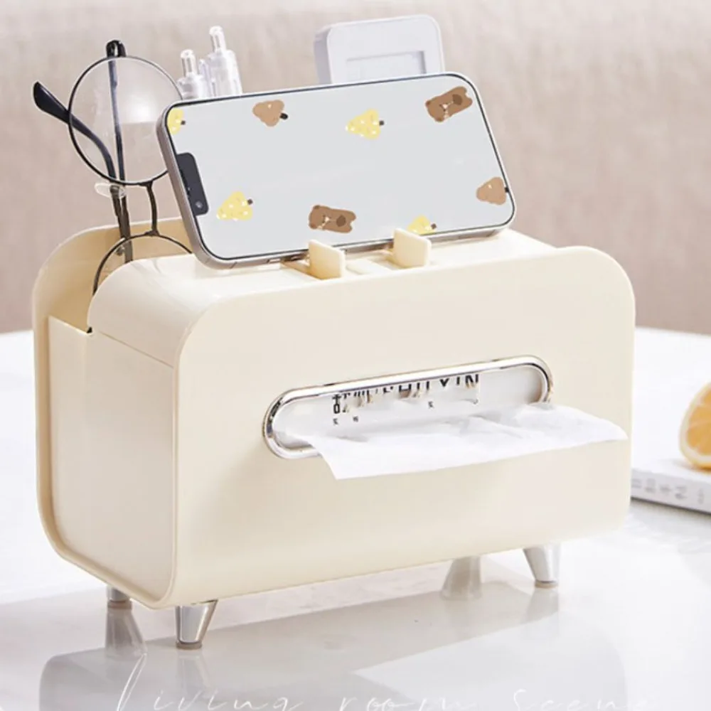 Cream-Style-Desktop-Tissue-Box-Home-Decoration-Multi-functional-Table ...