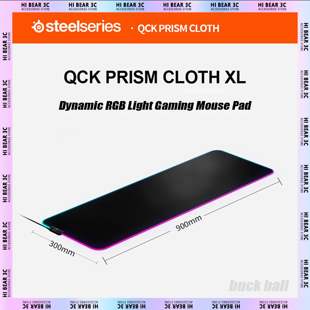 Steelseries-Qck-Gaming-Mouse-Pad-Anti-Slip-RGB-Luz-Lav-vel-Suave ...