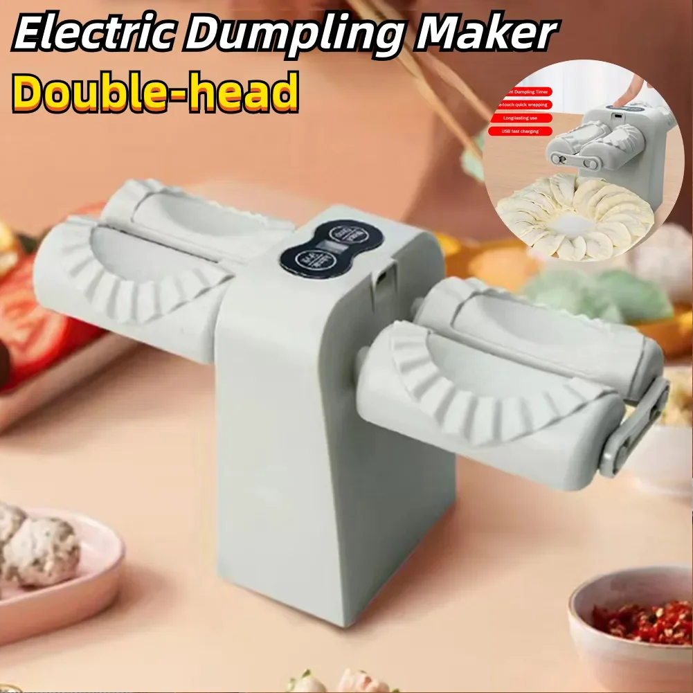 Automatic-Double-head-Dumpling-Maker-Electric-Dumpling-Making-Machine-Dumpling-Mould-Pressing ...