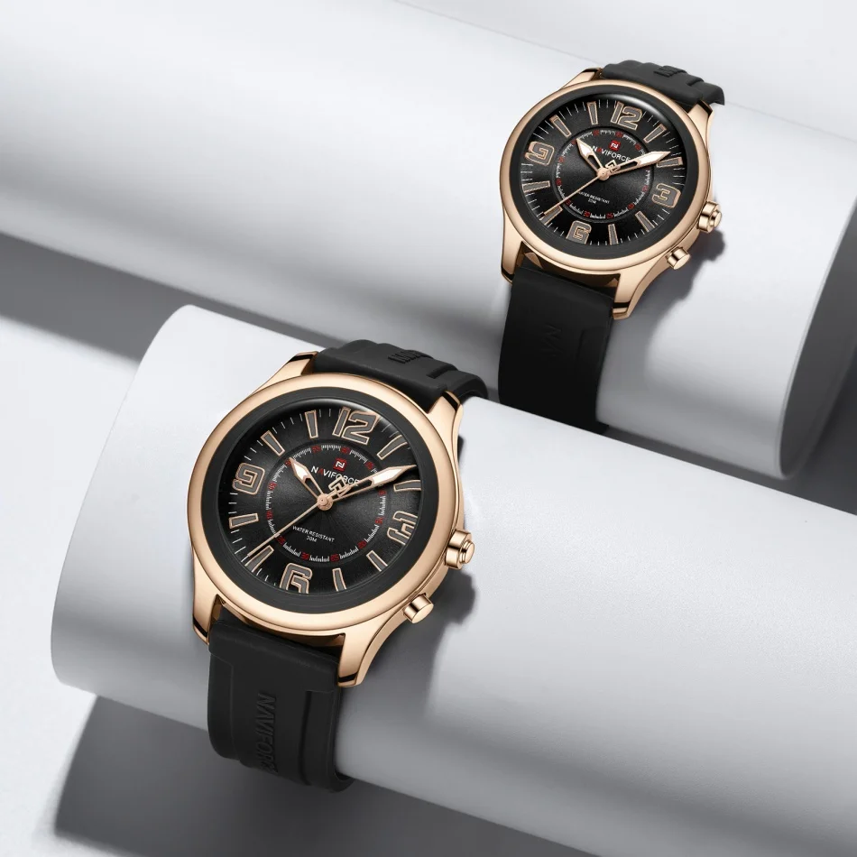 NAVIFORCE Trendy Brand Lover Waterproof Casual ClassicGas Phase ...