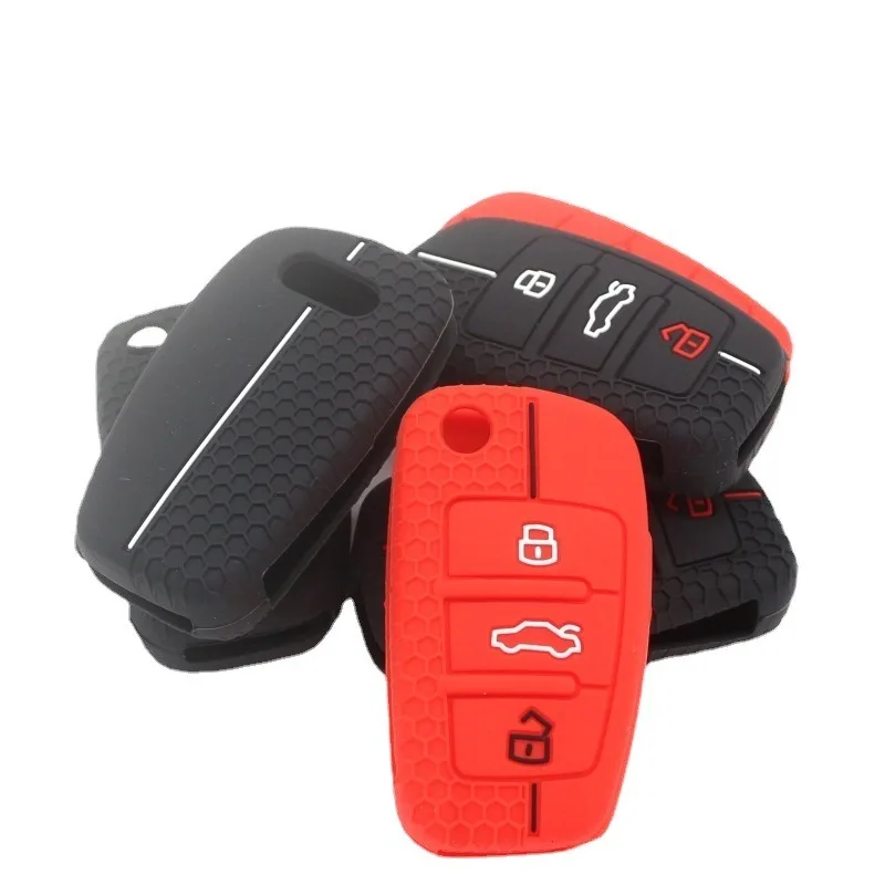 Car Key Cases Protector Cover For Audi A1 A3 A6 Q2 Q3 Q7 TT TTS R8 S3 ...