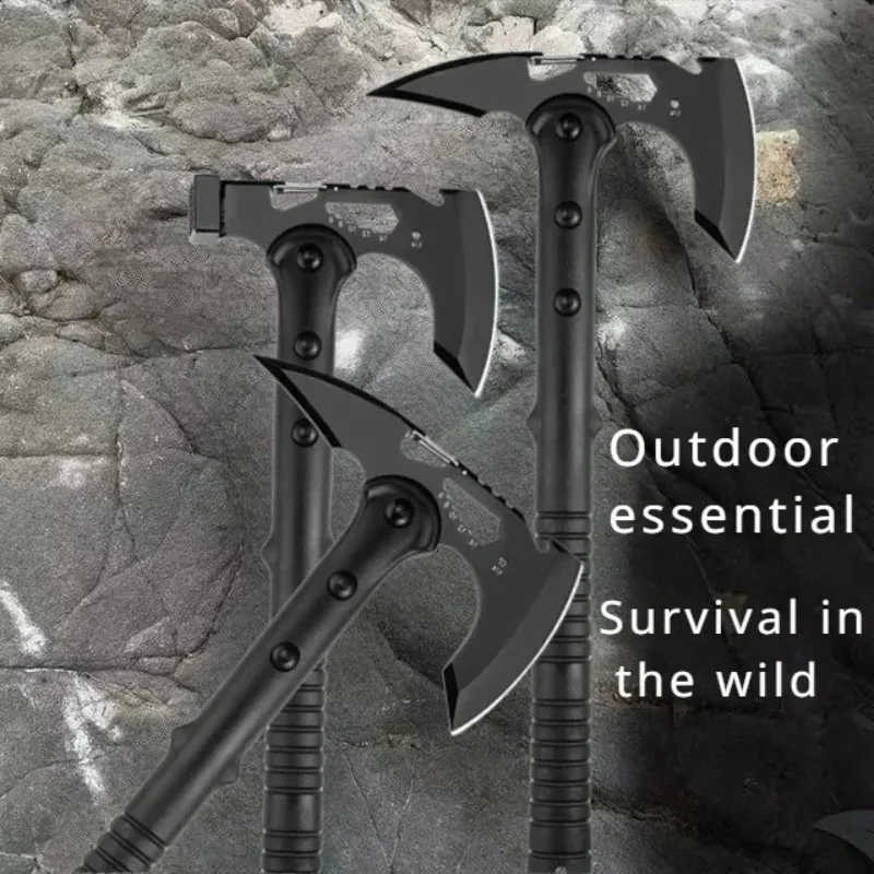 Handle-Black-Outdoor-Tactical-Axe-Jungle-Logging-Axe-Outdoor-Camping ...