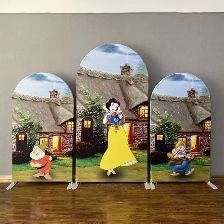 Disney Blancanieves Fondo de arco de fiesta para niña, paño de ...