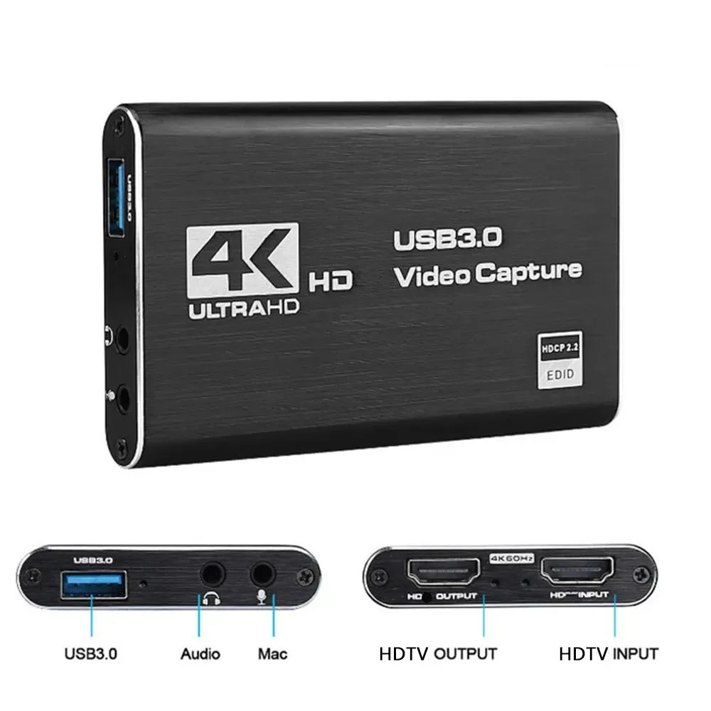 Tarjeta-de-captura-de-v-deo-4K-USB-3-0-compatible-con-HDMI-grabadora-de ...