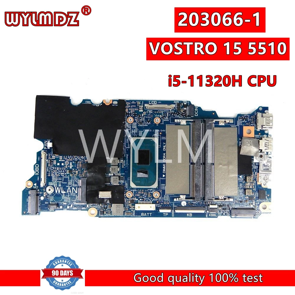 203066-1 i5-11320H CPU notebook Mainboard For DELL VOSTRO 15 5510 ...