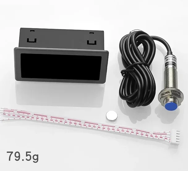 1PCS-Tachometer-4-Digital-LED-Tach-RPM-Speed-Meter-With-Hall-Proximity ...