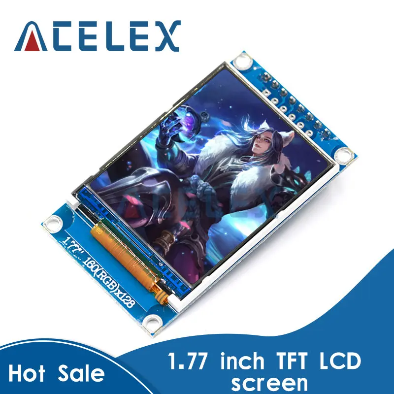 1.77 inch TFT LCD screen 128*160 1.77 TFTSPI TFT color screen module ...