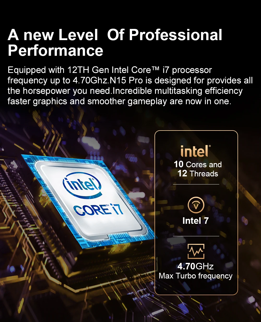 Ninkear N15 PRO Gaming Laptop Intel 12th Core i7-1255U 15.6-inch FHD ...