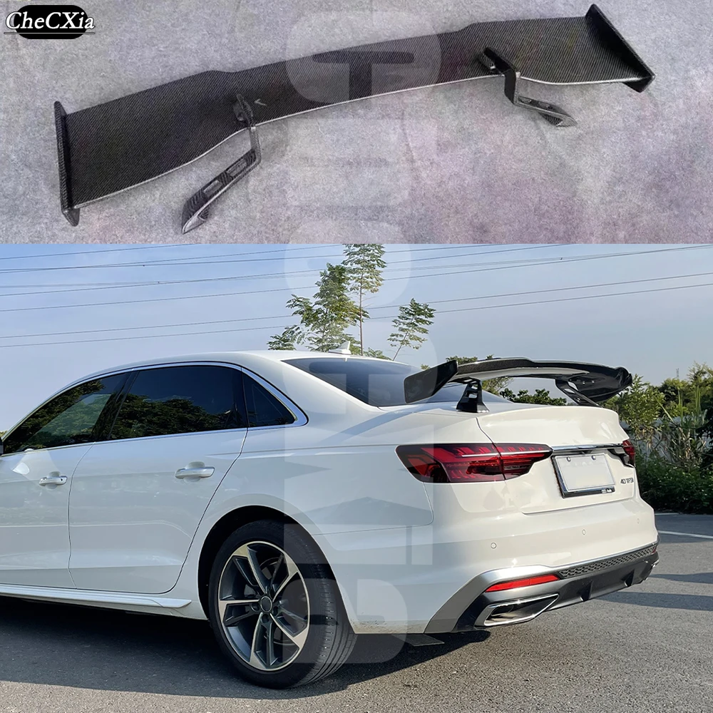 Fiberglass-Material-Rear-Spoiler-Suitable-For-Audi-A4-S4-RS4-Carbon ...