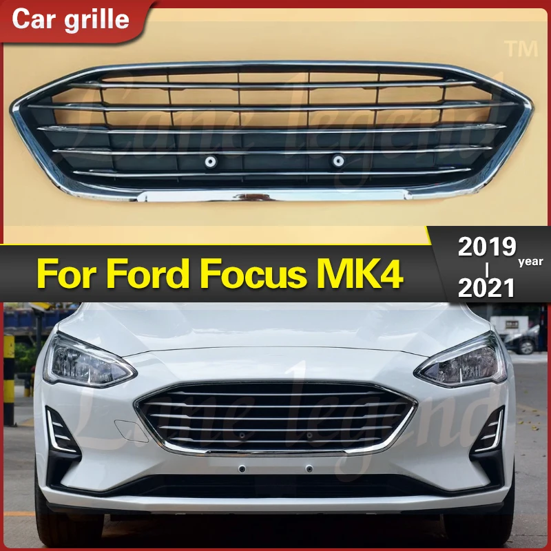 Car-Front-Grill-Grille-Normal-Style-Chrome-plating-Front-Upper-Racing ...